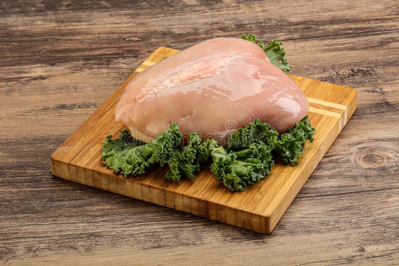 Filete De Pechuga De Pollo Sin Piel Foto de archivo - Imagen de aislado ...