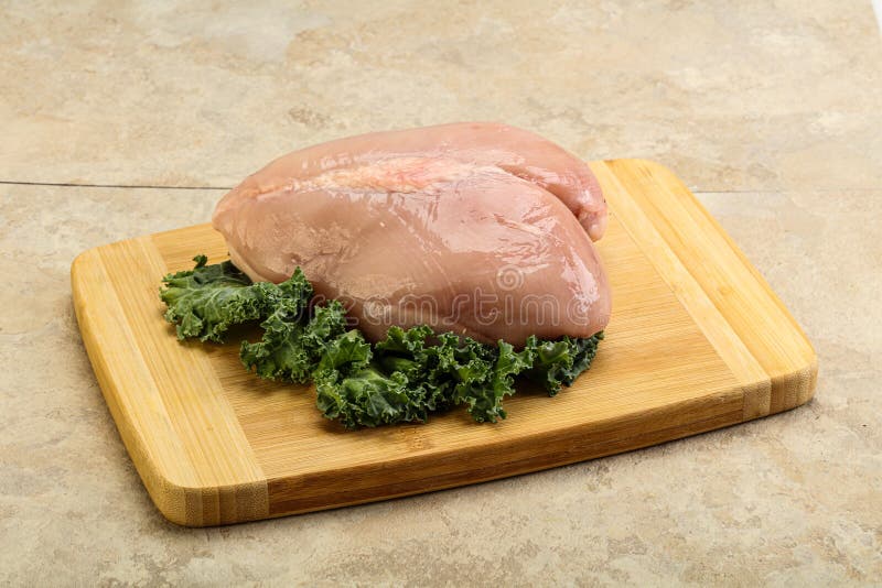 Filete De Pechuga De Pollo Sin Piel Foto de archivo - Imagen de blanco ...