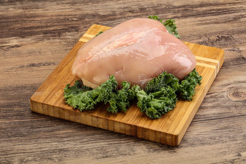 Filete De Pechuga De Pollo Sin Piel Imagen de archivo - Imagen de fondo ...