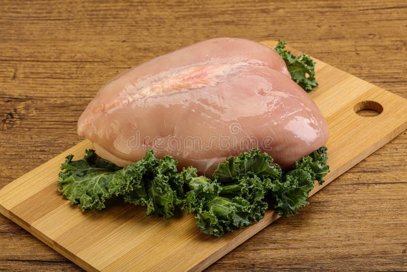 Filete De Pechuga De Pollo Sin Piel Imagen de archivo - Imagen de ...