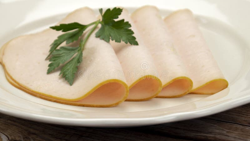 Filete De Pollo Cocido En Un Plato Imagen de archivo - Imagen de fondo ...