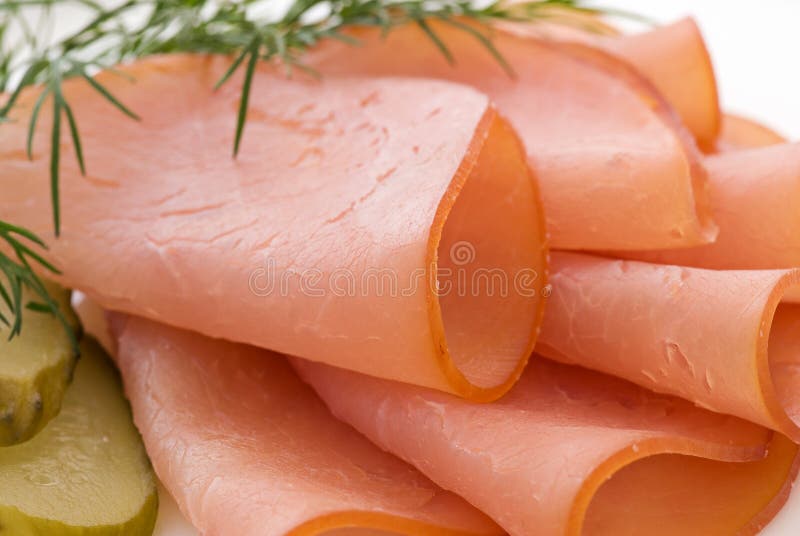 Filete rodado del jamón foto de archivo. Imagen de cerdo - 16759752