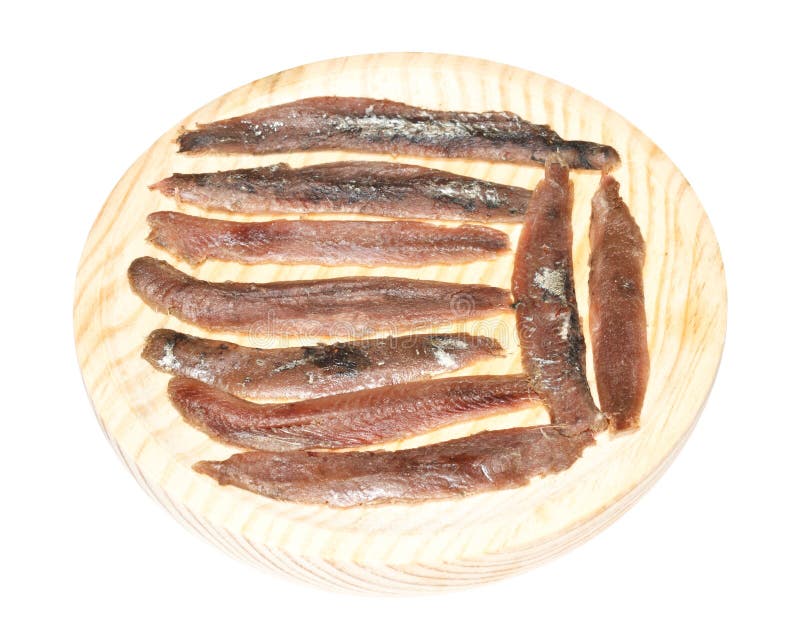 Filetes De Las Anchoas En Poder De Estaño Imagen de archivo - Imagen de ...