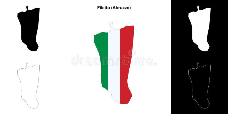 Filetto Outline Stock Illustrations – 1 Filetto Outline Stock ...