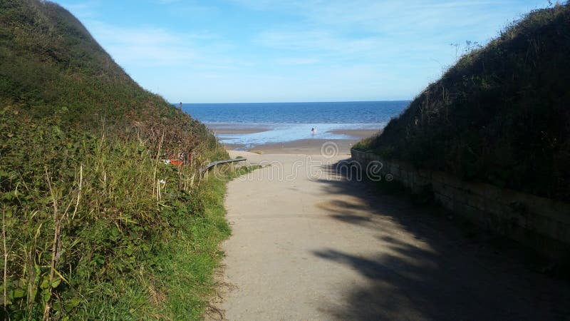 Filey beach yorkshire stock photo. Image of peaceful - 75086594