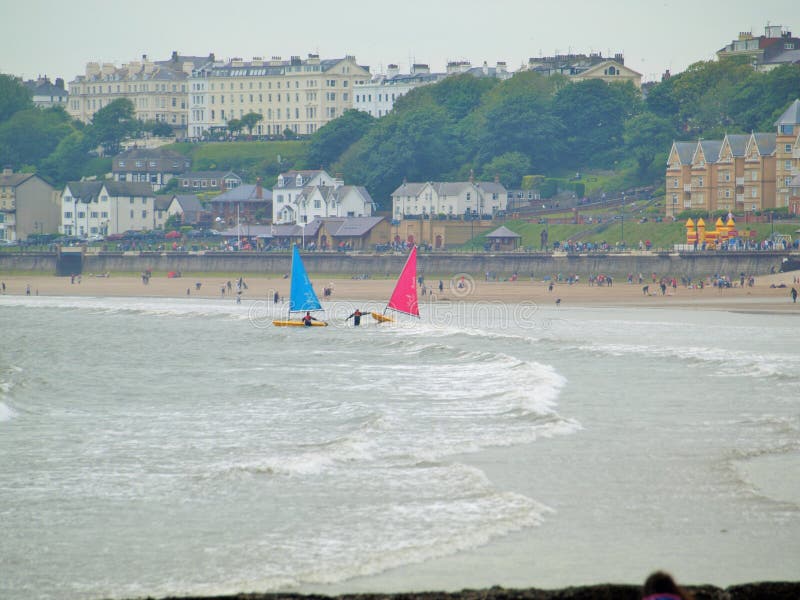 Filey Brig Waves Crashing Onto the Rocks. Editorial Stock Image - Image ...
