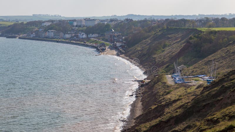 Yorkshire Coast in Filey, UK Stock Photo - Image of shore, coastline ...