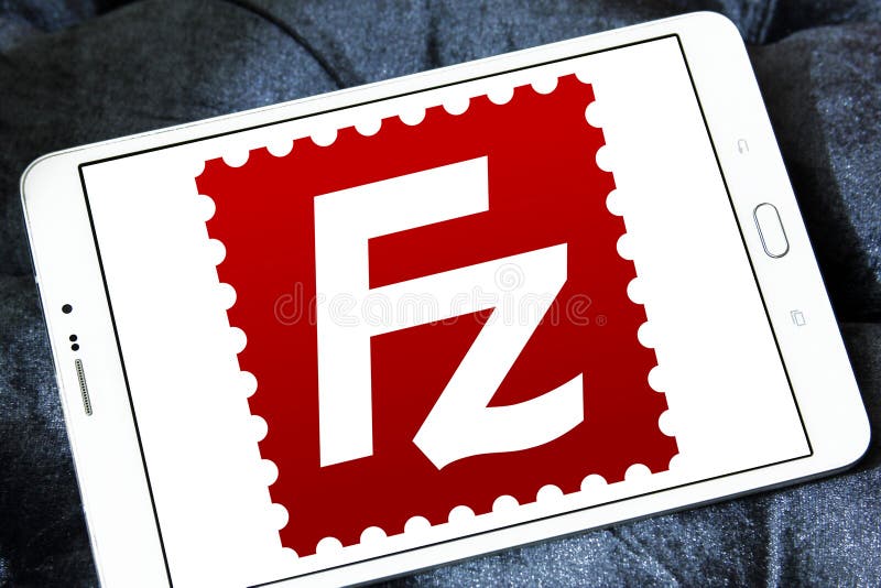 FileZilla application logo editorial stock image. Image of mobile ...