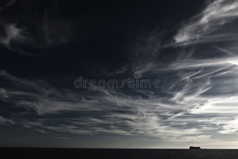 Filfla Seascape stock image. Image of cloud, cirrus, seascape - 18887545