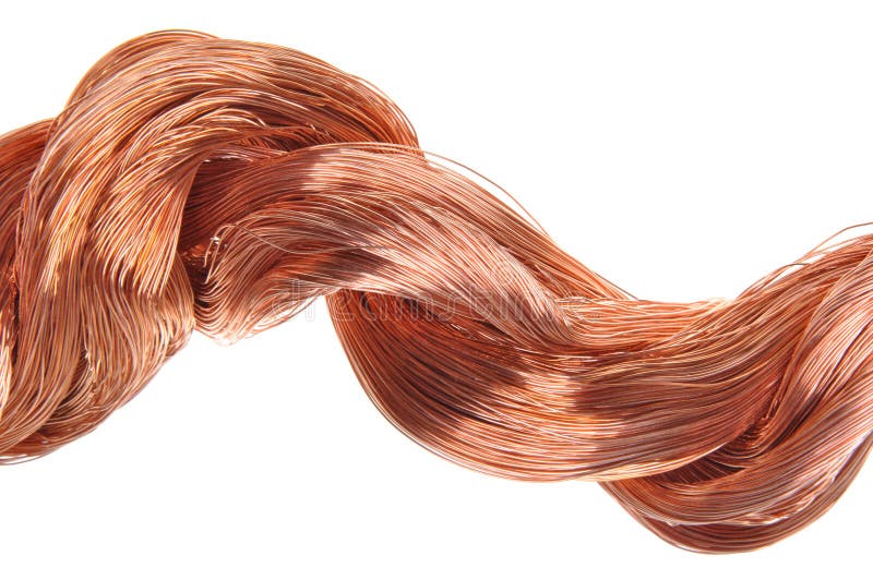 Fili di rame immagine stock. Immagine di colore, costruzione - 60138261