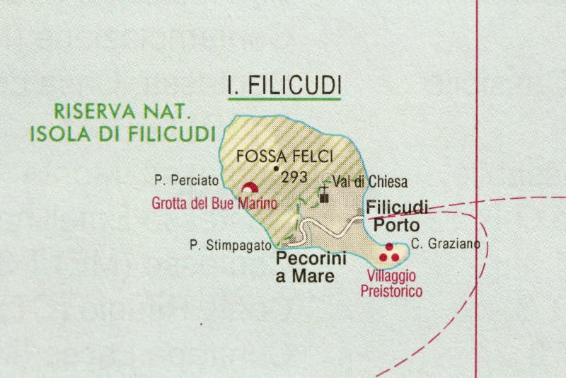 Filicudi. the Island of Sicily, Lipari, Italy Stock Photo - Image of ...