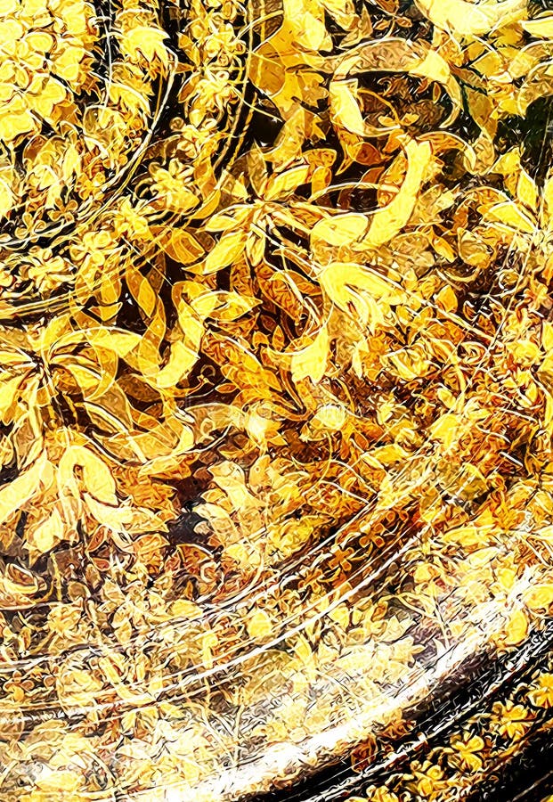 Filigrane Floral Ornament on Abstract Backgrond, Computer Collage ...