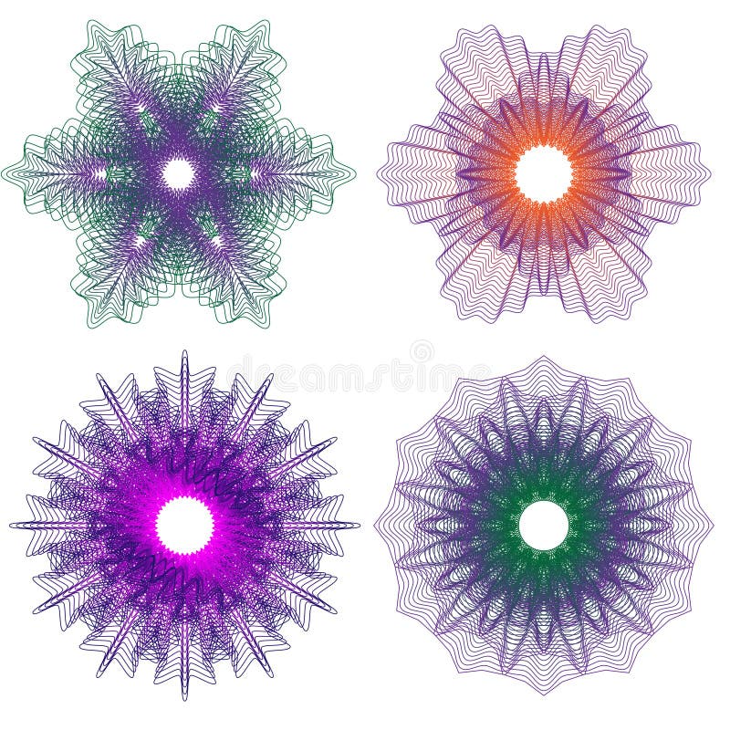 Filigrane Pour Le Certificat, Diplôme Illustration de Vecteur ...