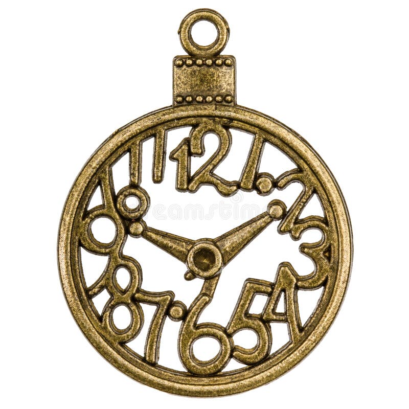 Filigree in the Form of a Clock, Decorative Element for Manual W Stock ...