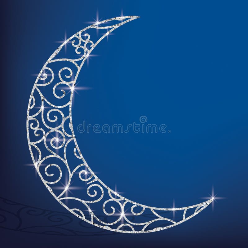 Crescent Moon Filigree Stock Illustrations – 154 Crescent Moon Filigree ...