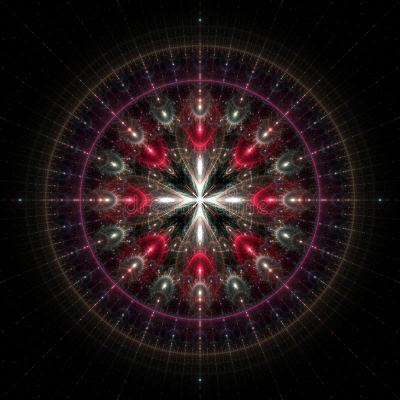 Filigree Mandala - Fractal Art Stock Illustration - Illustration of ...