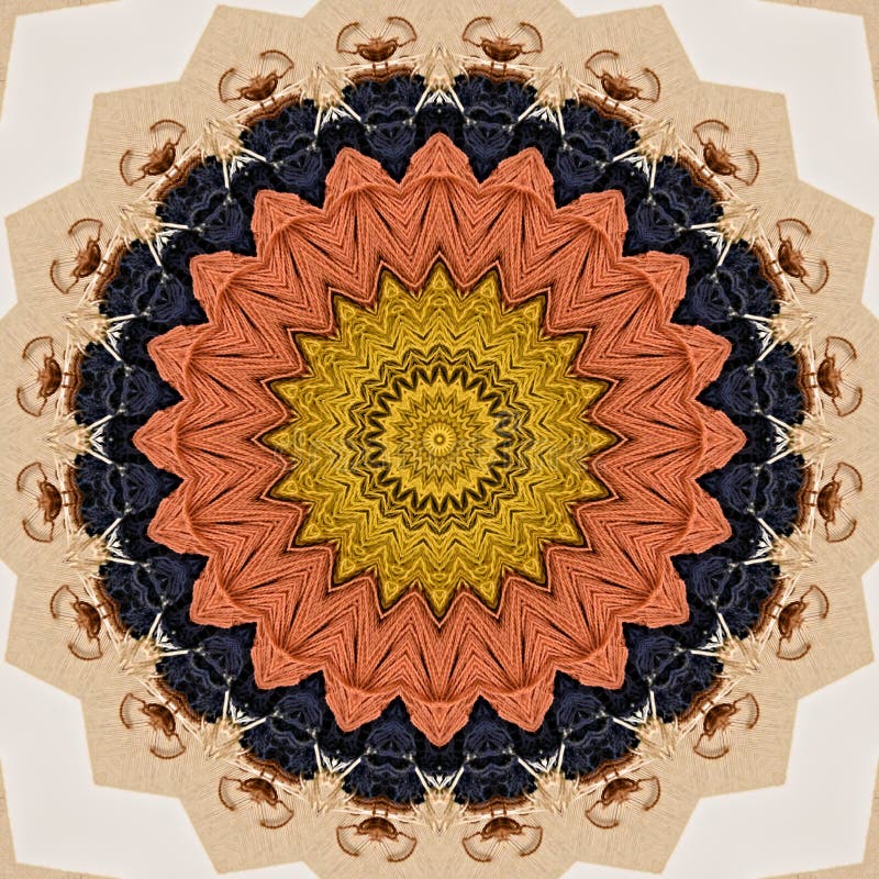 Filigree Pattern Made of Wool Stock Illustration - Illustration of ...