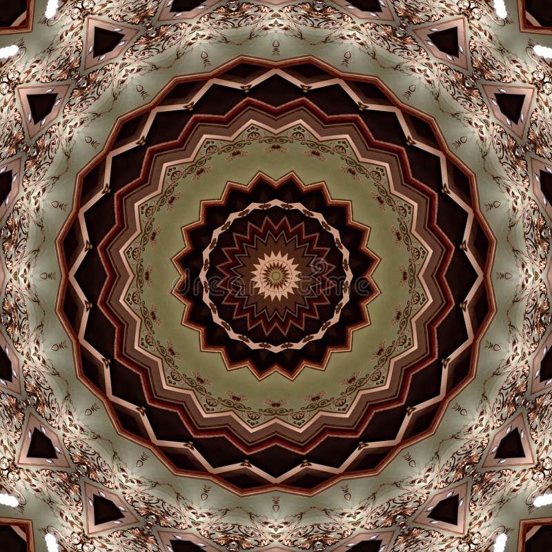 Filigree Pattern with Retro Floral Pattern Stock Illustration ...