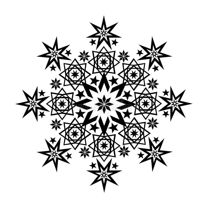 Filigree Abstract Flower Design Stock Vector - Illustration of ...