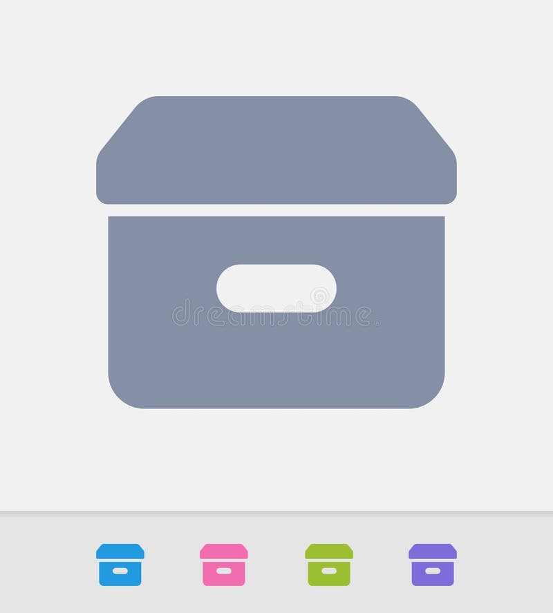 Filing Box - Granite Icons stock vector. Illustration of folder - 98571046