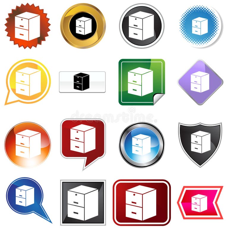 Filing Cabinet Icon Stock Illustrations – 1,312 Filing Cabinet Icon ...