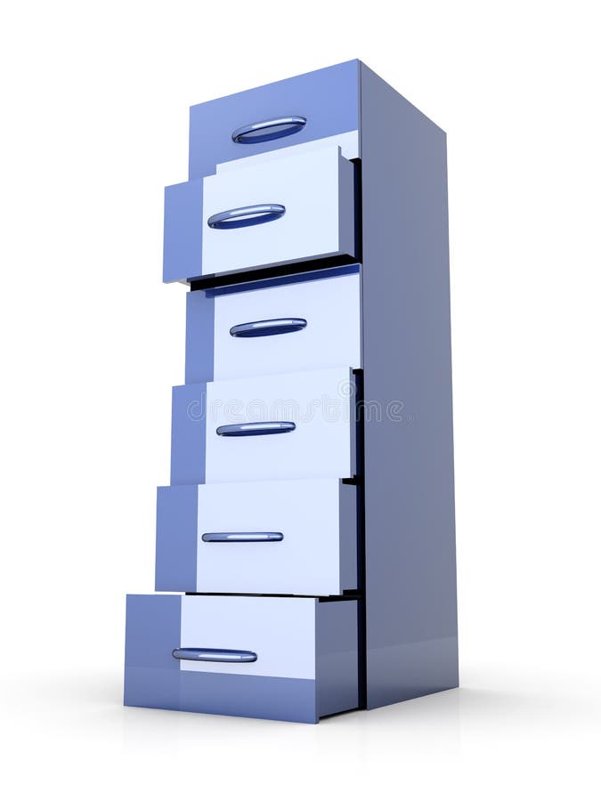 File cabinet stock illustration. Illustration of file - 13526692