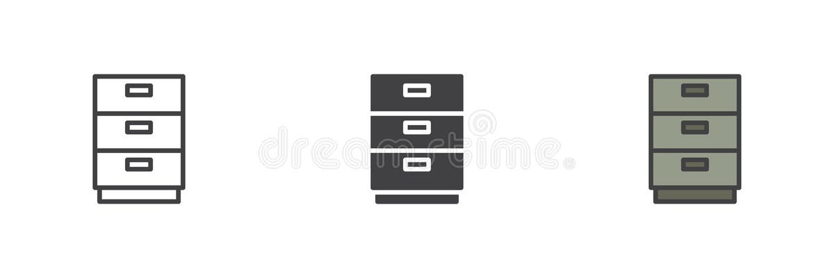 Filing Cabinet Icon Stock Illustrations – 1,312 Filing Cabinet Icon ...