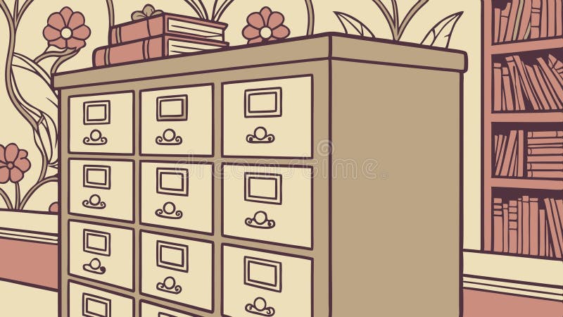 Filing Cabinet, Office Storage and Organization Design. Vector Design ...