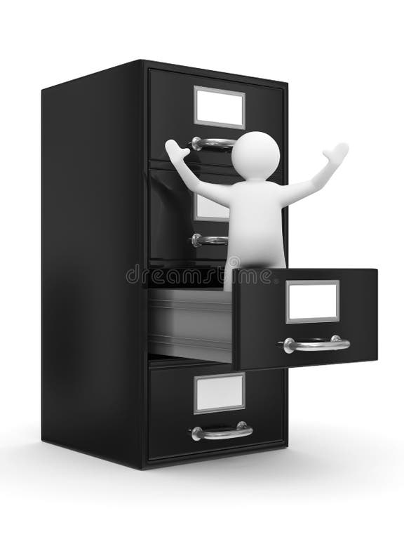 3d Man Filing Cabinet Stock Illustrations – 25 3d Man Filing Cabinet ...