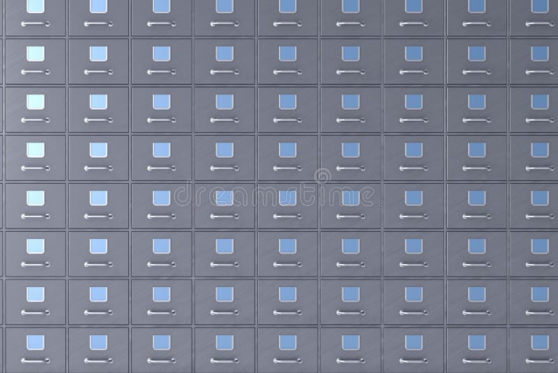 Filing Cabinet on White Background. Isolated 3D Illustration Stock ...