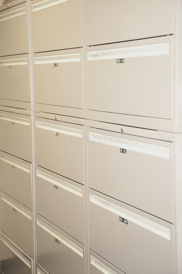 Filing cabinets stock photo. Image of medical, interior - 8784412