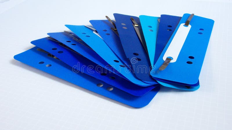 Filing Clips in Blue stock image. Image of work, office - 9154685