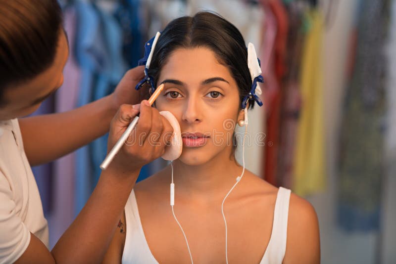 Filing in eyebrows stock photo. Image of attractive, caucasian - 63812124