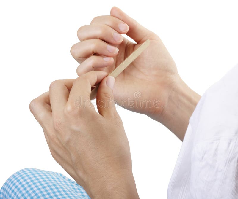 Filing nails stock photo. Image of fingernail, caucasian - 344018