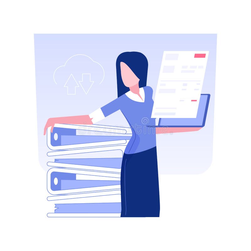 Filing Online Form Isolated Concept Vector Illustration. Stock Vector ...