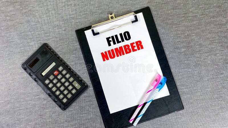 Filio Number Writing Concept Stock Image - Image of gadget, design ...