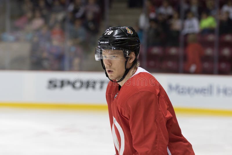 Filip Chlapik Ottawa Senators Practice Fotografia Editoriale - Immagine ...