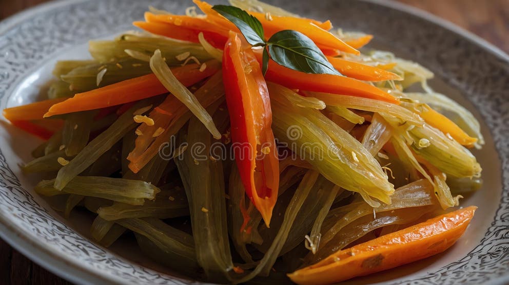 The Filipino Dish Atchara is Often Described in Ai Generated Stock ...