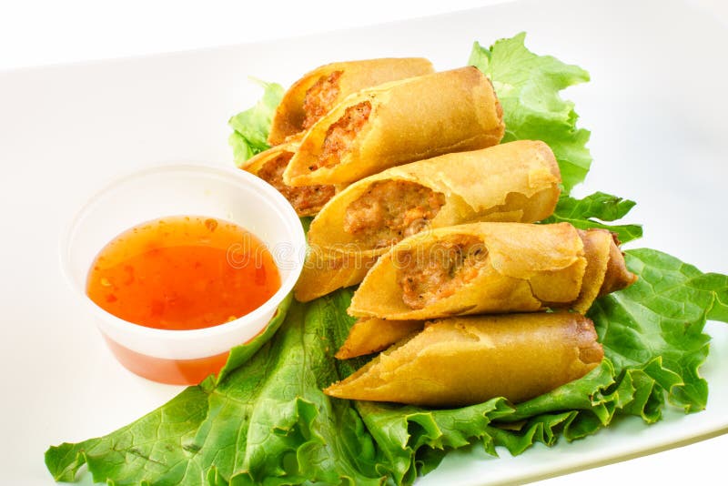Filipino lumpia top view stock photo. Image of carrot - 41315594