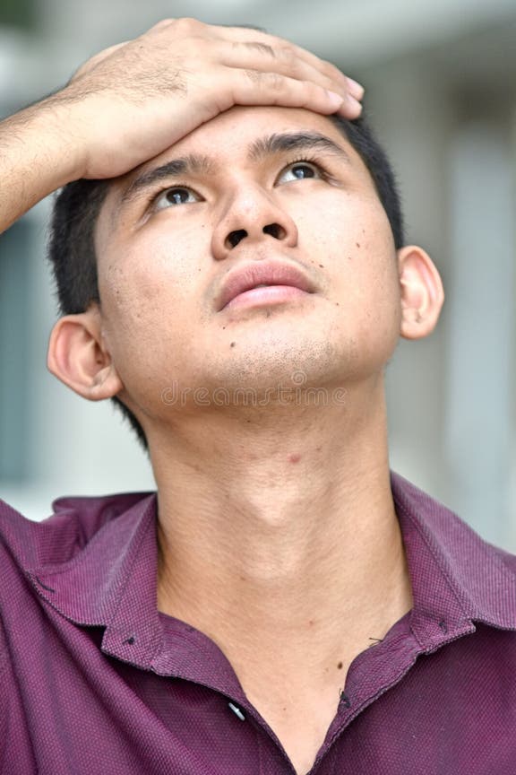Filipino Male Memory Problems Stock Photo - Image of dilemma, obstacle ...