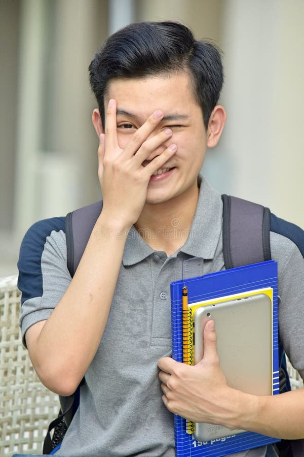 Filipino Male Student Memory Problems Stock Image - Image of college ...