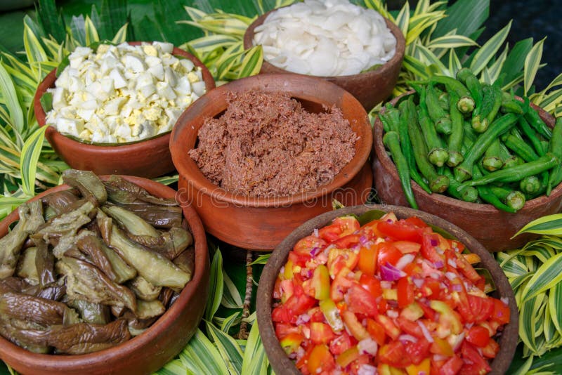 Filipino Style Lunch Set at Coron, Palawan Stock Image - Image of ...