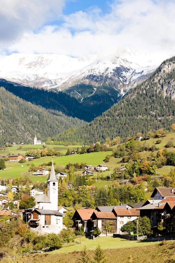 Filisur, Canton Graubunden, Switzerland Stock Photo - Image of alpine ...