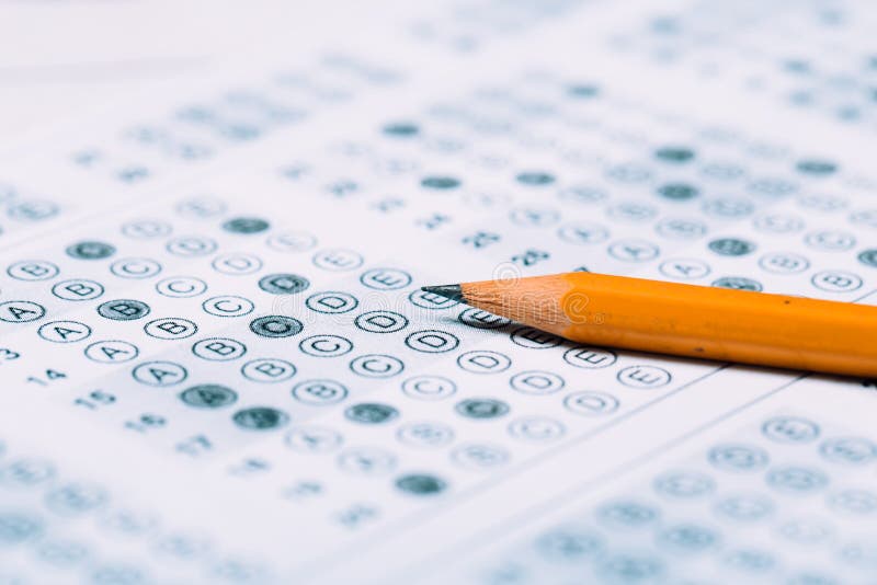 Fill in the Answer Sheet in the Exam with a Pencil Stock Photo - Image ...