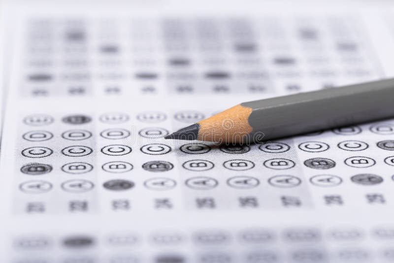 Fill in the Answer Sheet in the Exam with a Pencil Stock Image - Image ...