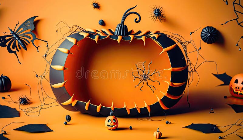 Creative Element - Halloween Pattern - Generative AI Stock Illustration ...