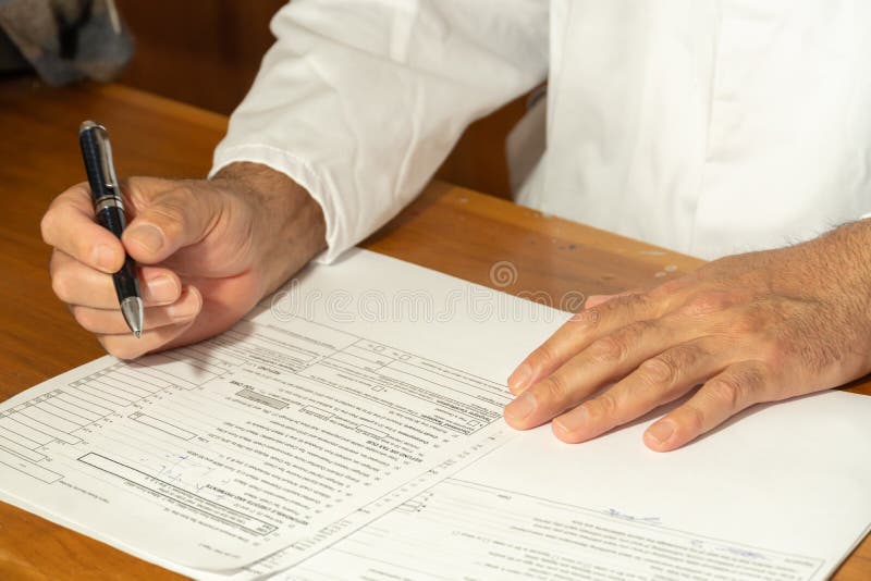 Fill in a form stock photo. Image of contract, office - 160550678