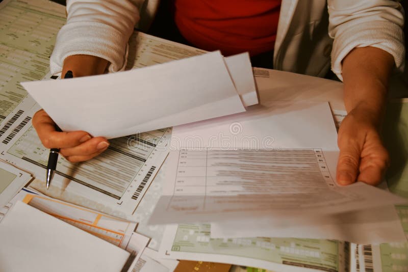 Fill in Forms / Tax Declaration Stock Image - Image of income, expenses ...