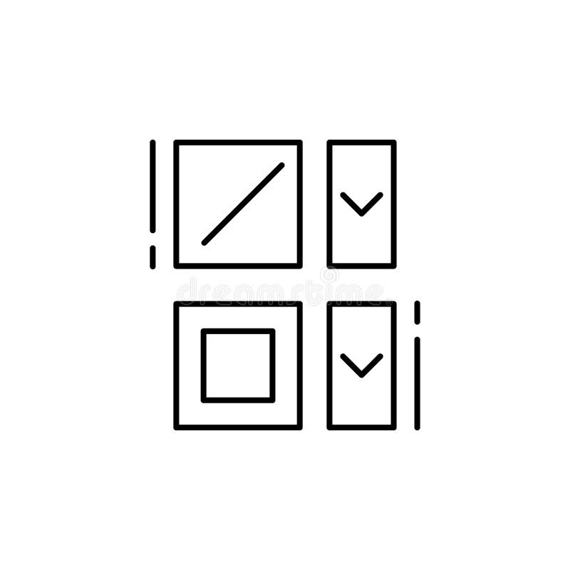 Fill Icon. Simple Line, Outline Vector Elements of Design Tools for Ui ...