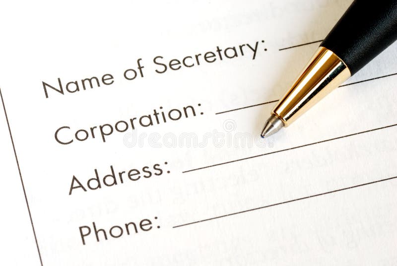 Fill in the information stock photo. Image of minutes - 14888222